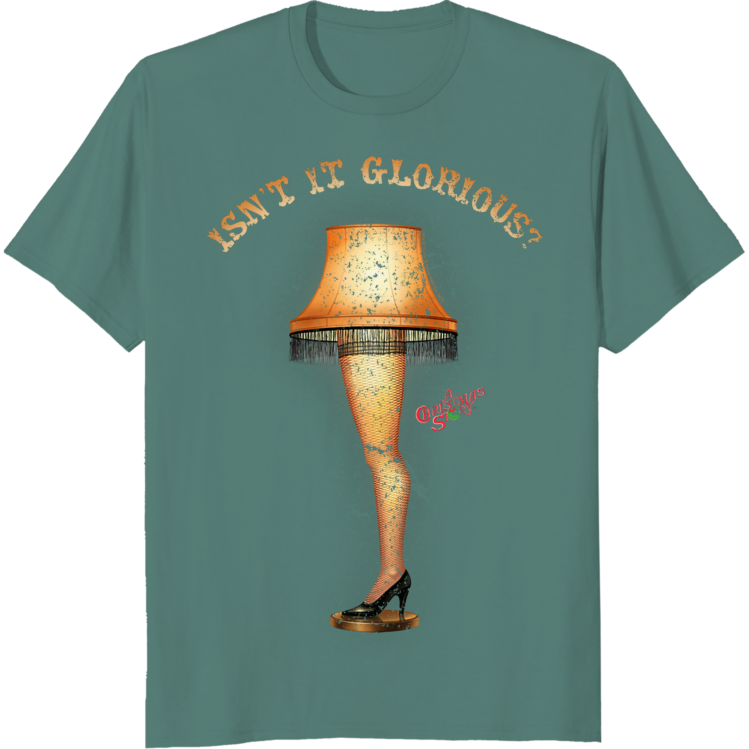A Christmas Story Glowing Glorious Leg Lamp Funny Holiday T-Shirt ,Full ...