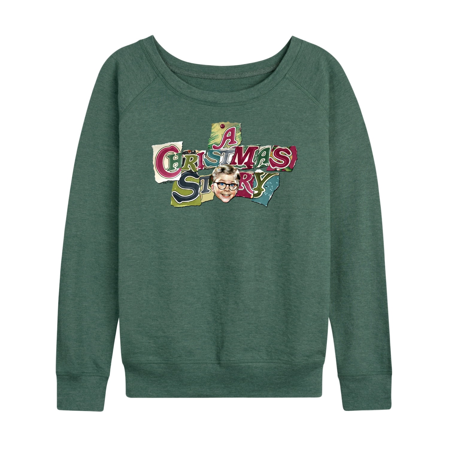 A Christmas Story - Letter Clippings Collage - Women's French Terry ...