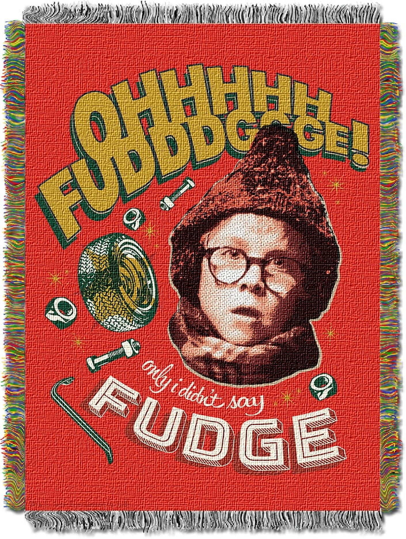A Christmas Story Oh Fudge Holiday Woven Tapestry Throw Blanket ...