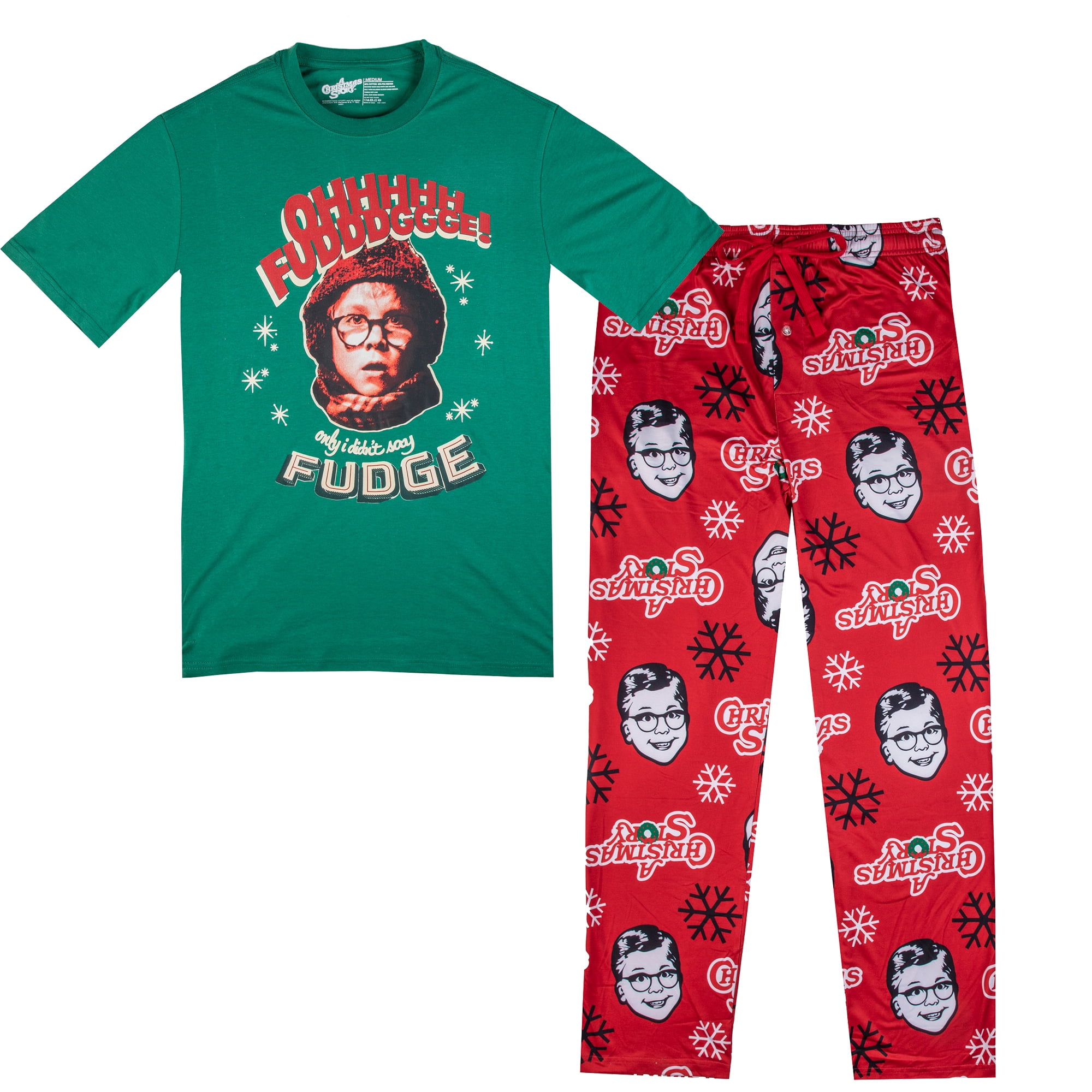 Bioworld Officially Licensed A Christmas Story Oh Fudge Sleep Set, Size ...