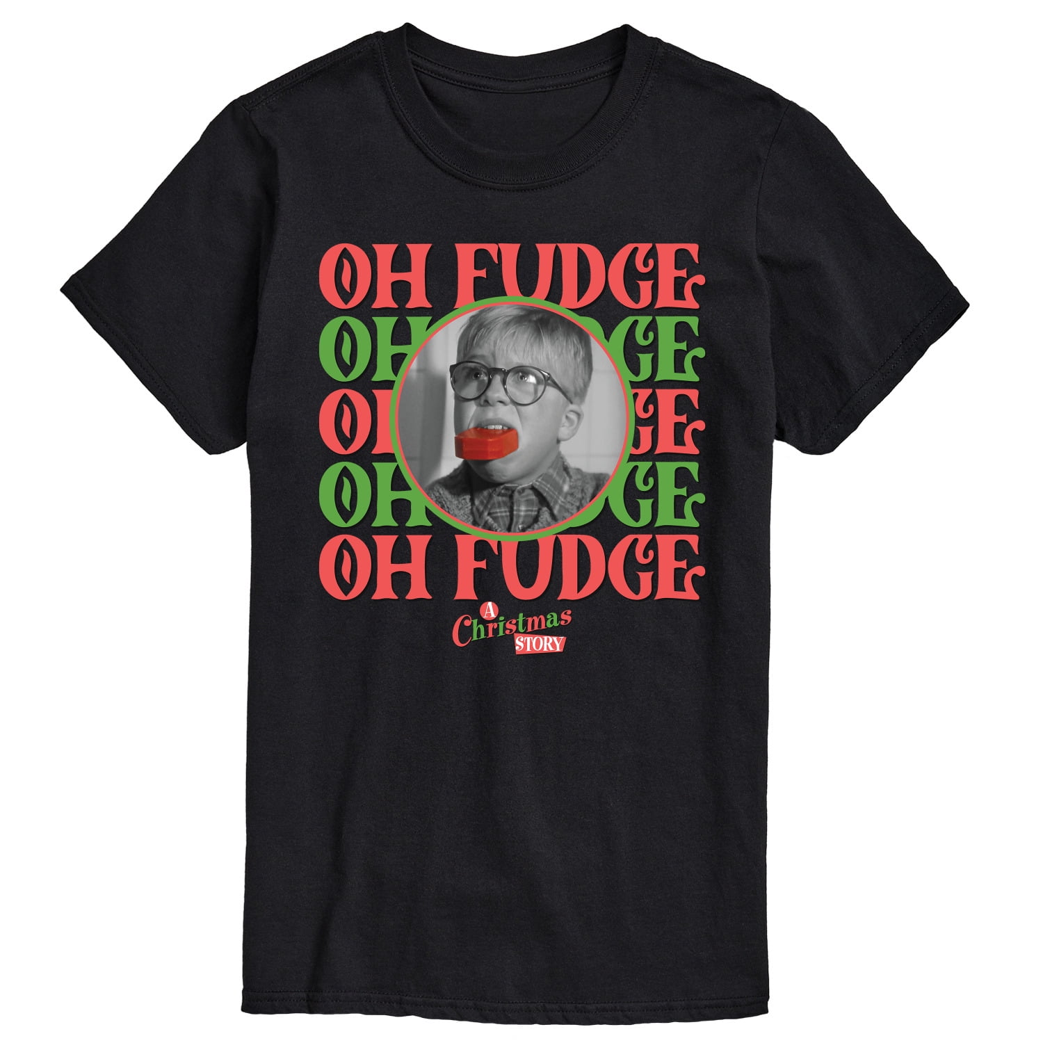 A Christmas Story - Oh Fudge Stacked - Men's Short Sleeve Graphic T ...