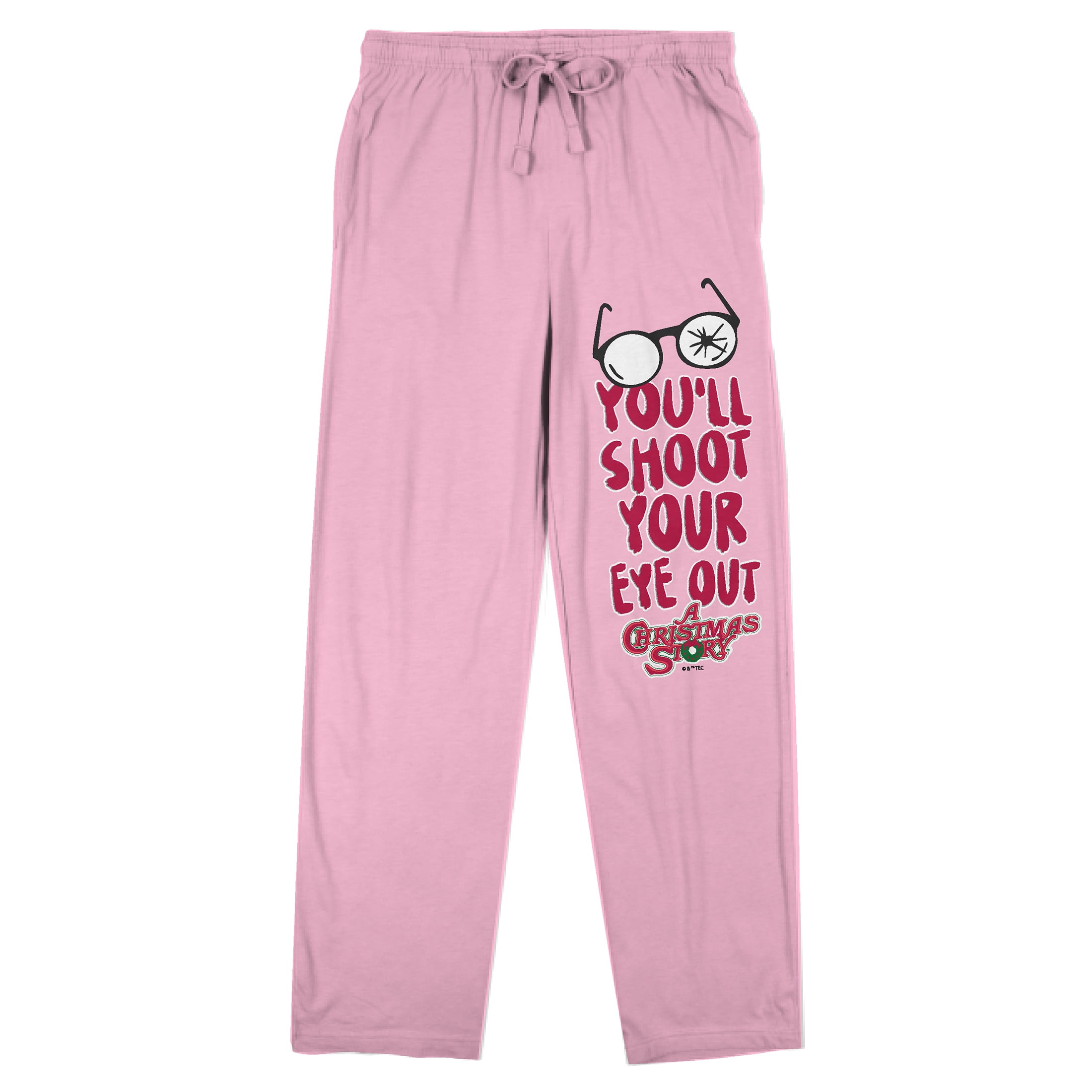 A Christmas Story You'll Shoot Your Eye Out Women's Pink Sleep Pajama ...