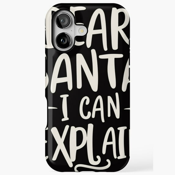 A Christmas Text Art Protective Case for iPhone 11 12 13 14 15 16 17 ...