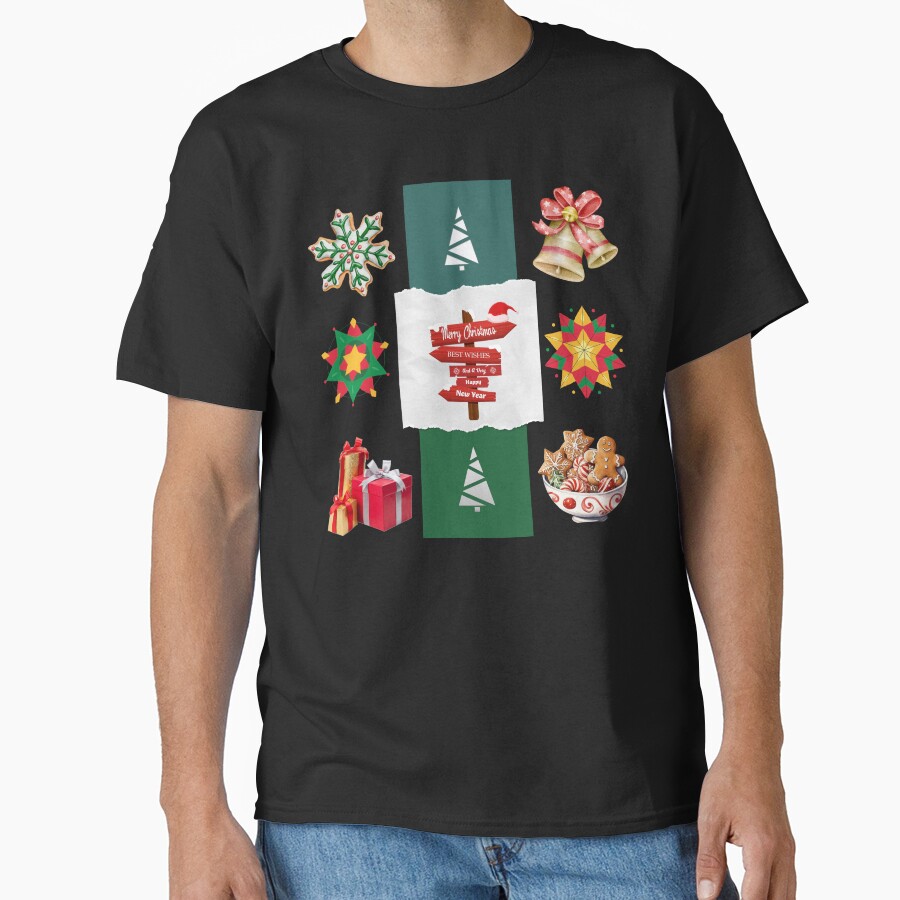 A Christmas Theme A Funny Holiday Season Festive Design Simple M9789 T ...