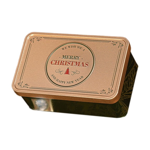 A Christmas Tinplate Box Stock Candy Packaging Gift Box Storage Box ...