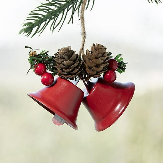 A Christmas Tree Decorations Gold White Red Metal Pendants Hanging ...