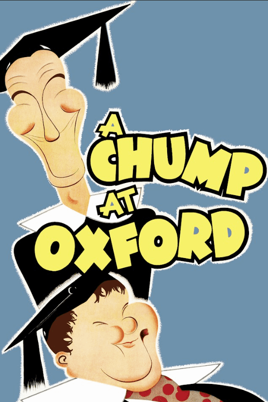 A Chump at Oxford (1940) Movie Poster - 24x36 | Laurel & Hardy ...