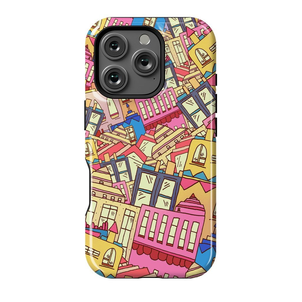 A City Skyline Graphic iPhone Case for 11 12 13 14 15 16 Pro Max ...