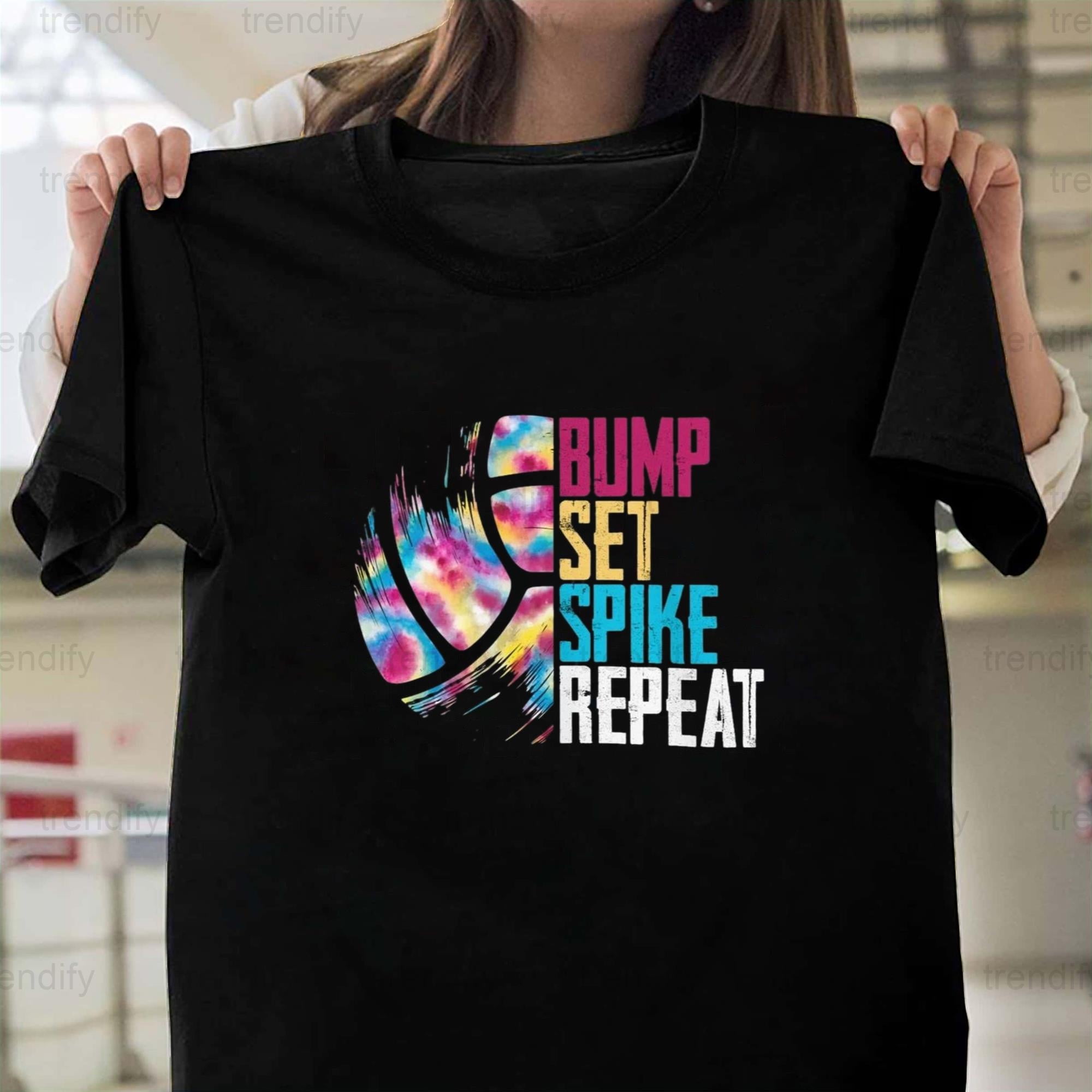 A Classic Bump, Set, Spike, Repeat Graphic For Volleyball Fanatics ...