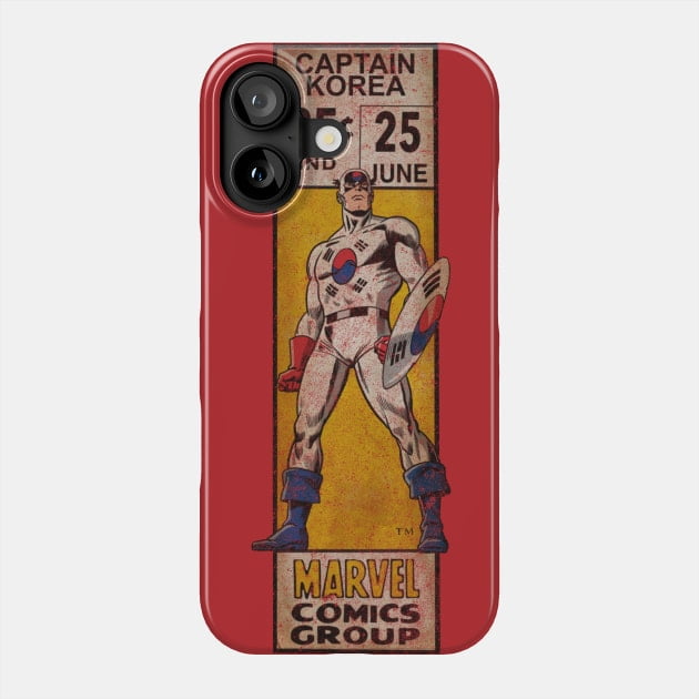 A Classic Comic Book Corner Box with a Korean Superhero Inspired ...