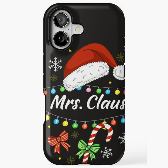 A Classic Mrs Clause Art Protective Case for iPhone 11 12 13 14 15 16 ...