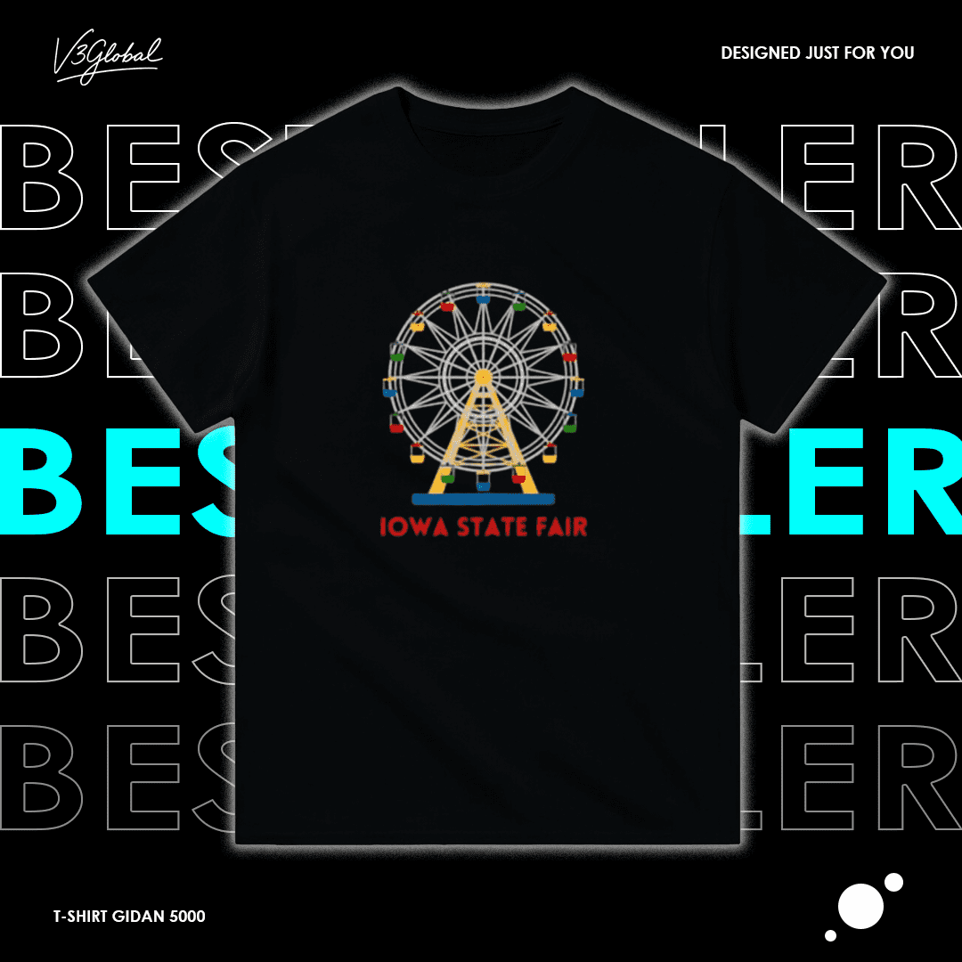 A Classic and Simple Ferris Wheel Graphic for the County Fair Goer Unisex T-Shirt, for men ...
