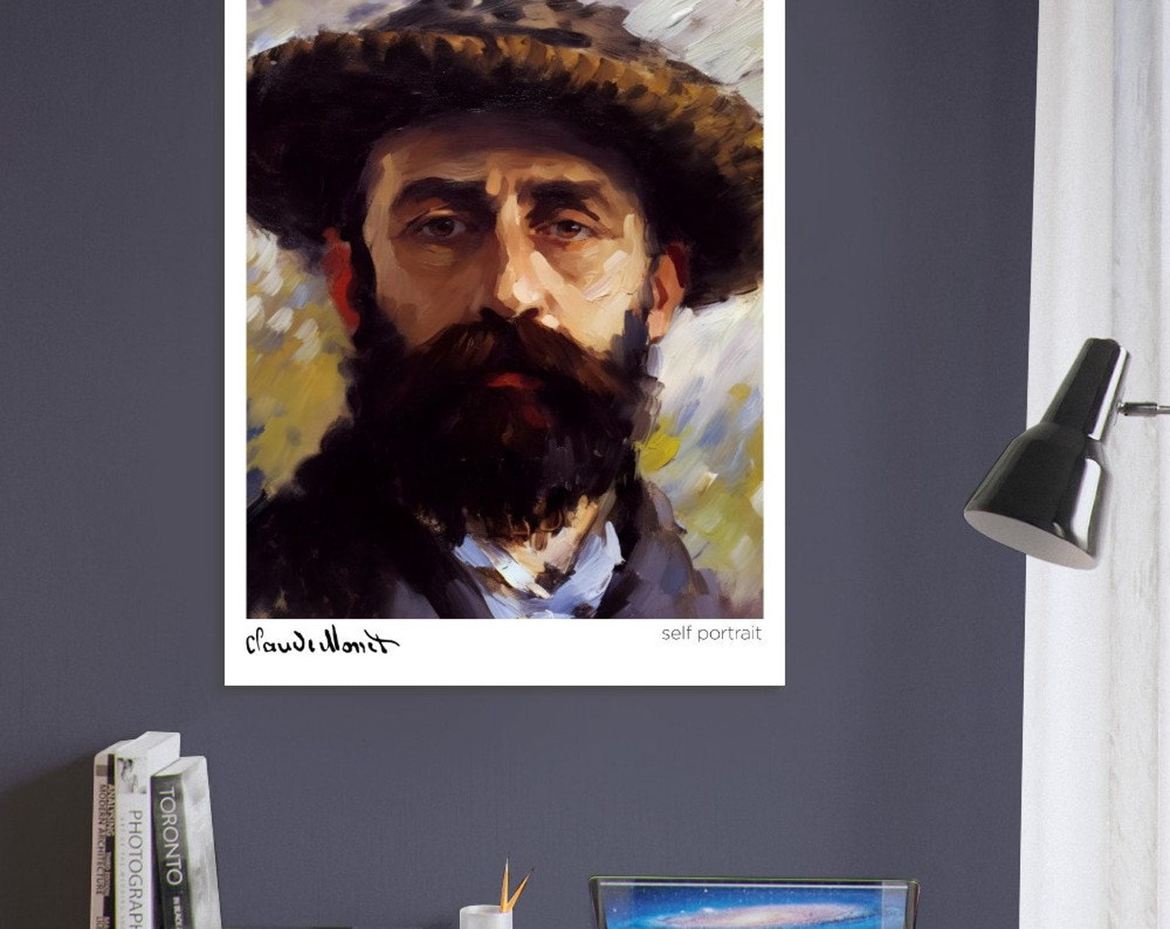 A Claude Monet Self Portrait Poster Artist Gallery Wall Art Museum ...