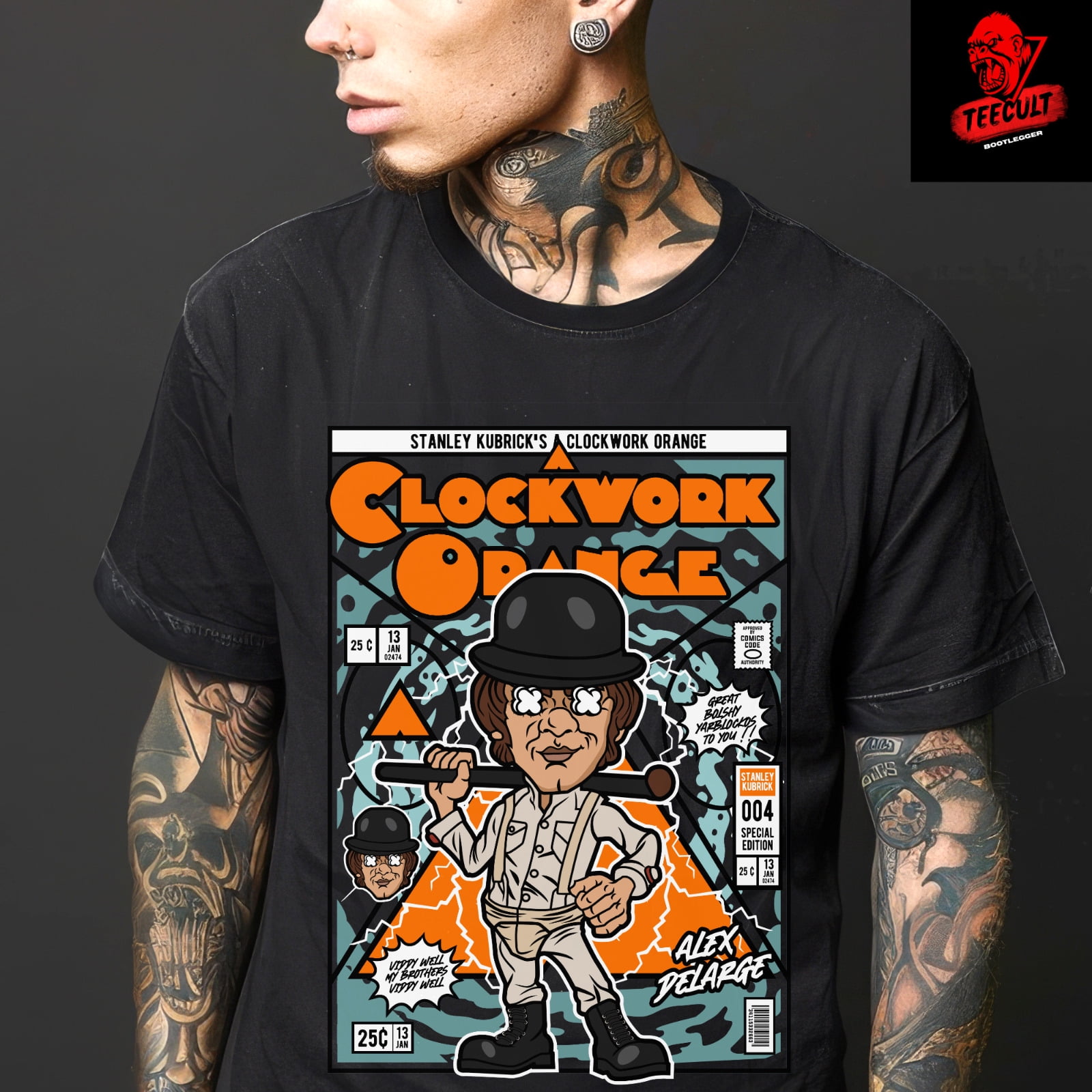 A Clockwork Orange | Pop Culture Movie Comic Tee Unisex T-Shirt S–3XL 🎃 ...