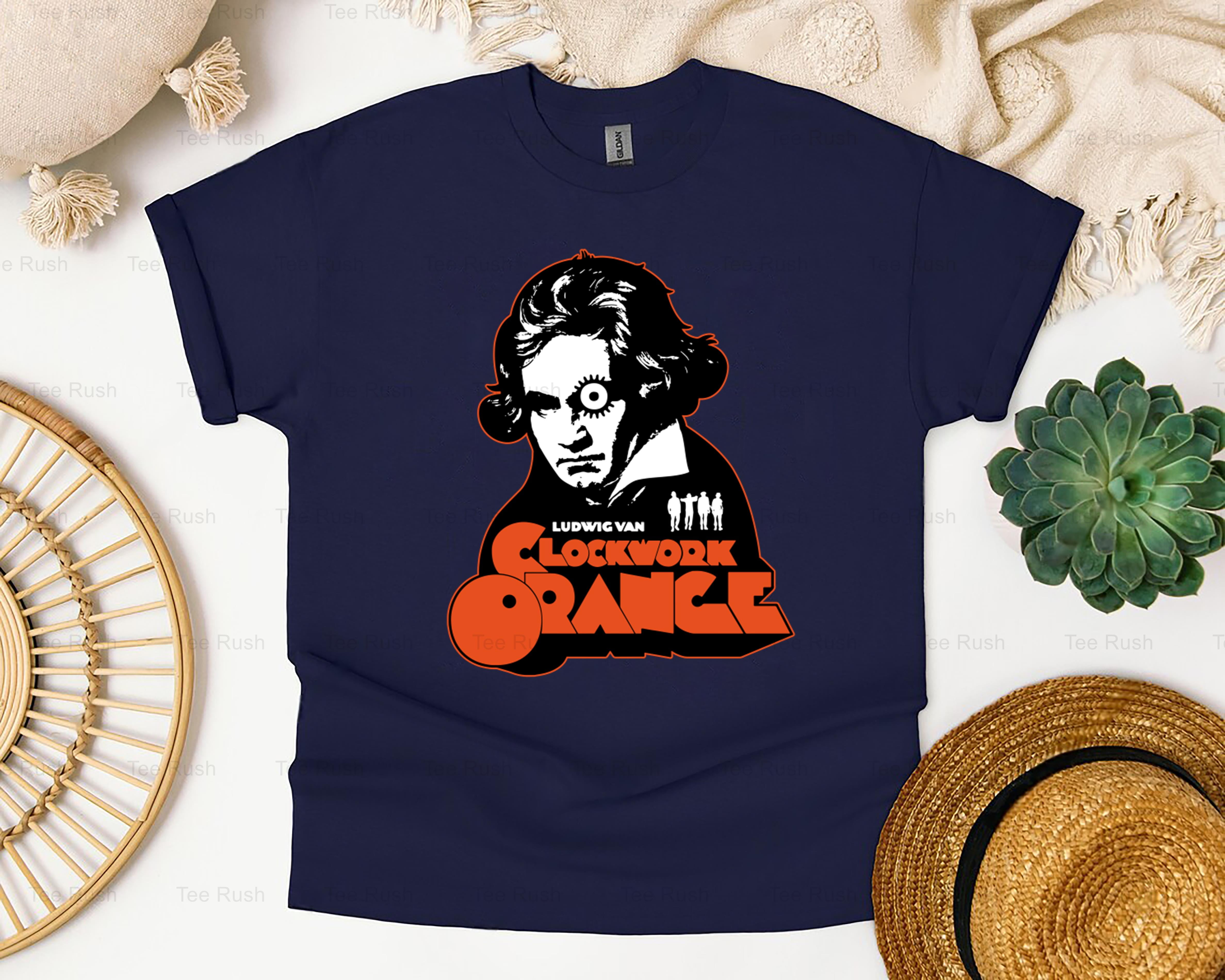 A Clockwork Orange Stanley Kubrick Movie Alex DeLarge Gang,T-Shirt, SW ...