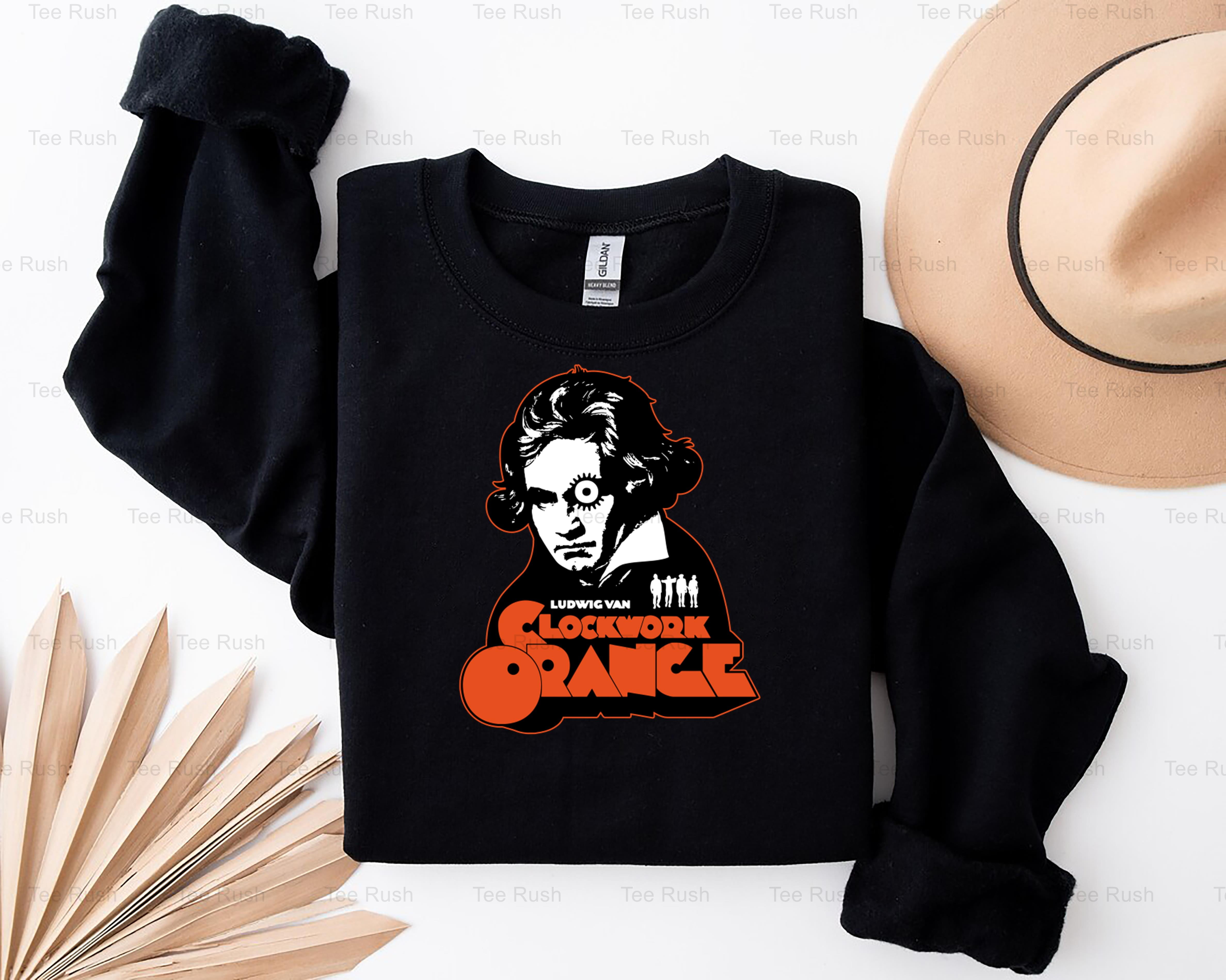 A Clockwork Orange Stanley Kubrick Movie Alex DeLarge Gang,T-Shirt, SW ...