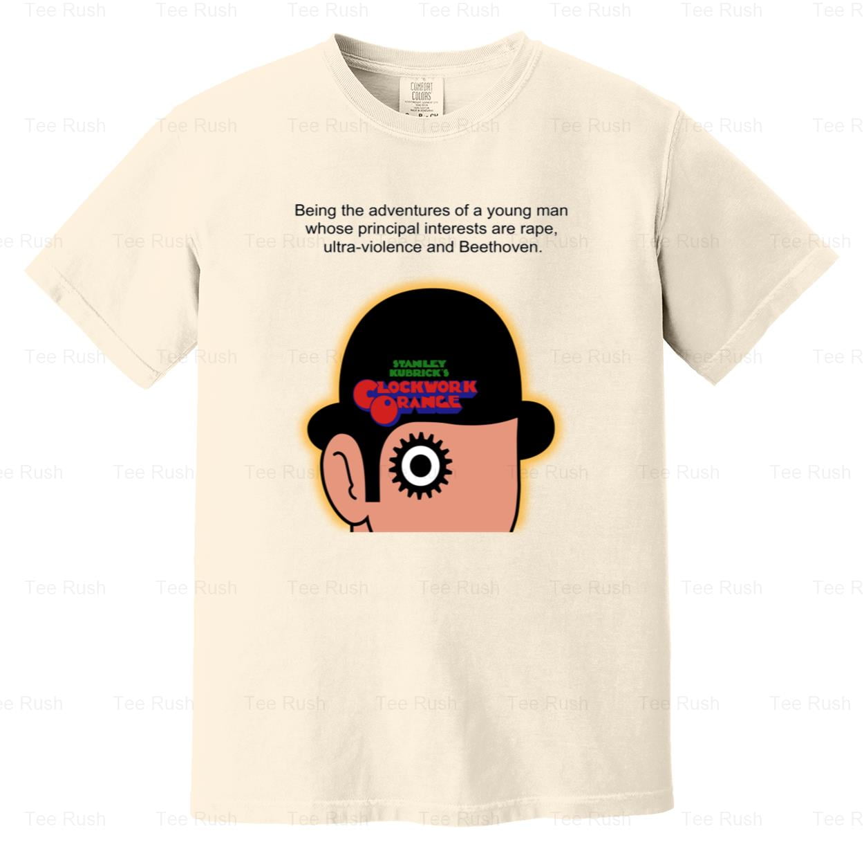 A Clockwork Orange Stanley Kubrick Movie Alex DeLarge Record, Comfort Color T-Shirt Unisex, up ...
