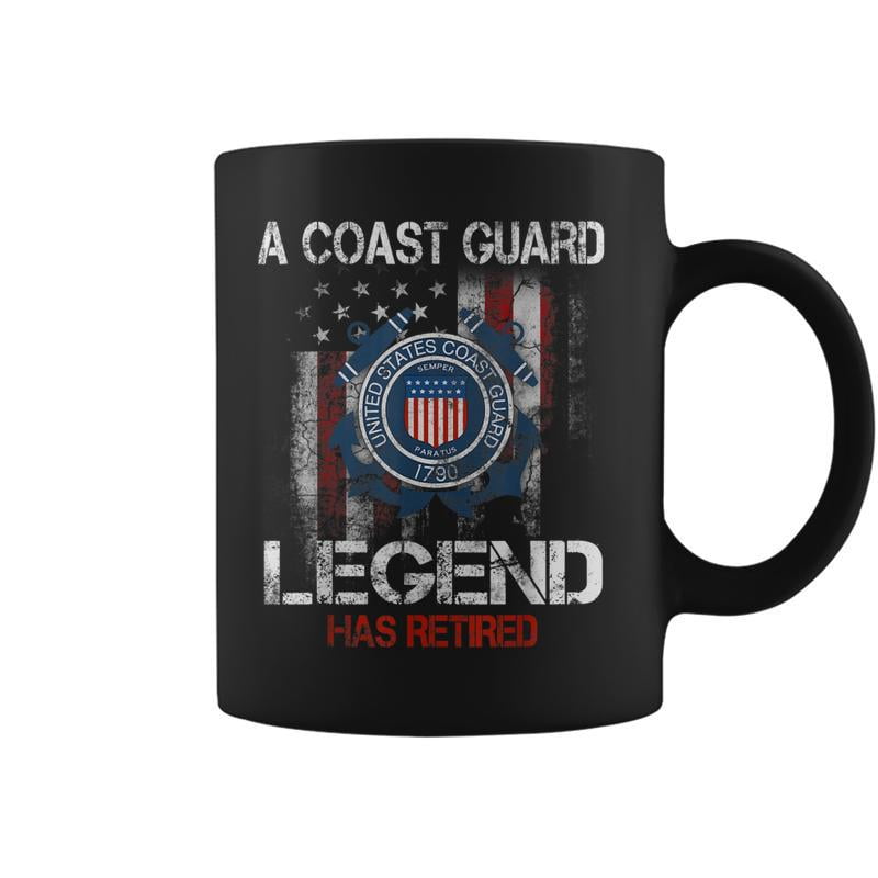 A Coast Guard Legend Has Retired Uscg Military Flag Coffee Mugs ...