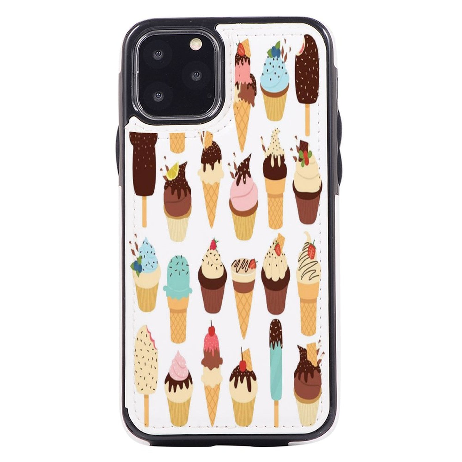 A Collection of Different Ice Creams Leather Wallet Case for iPhone 16 ...