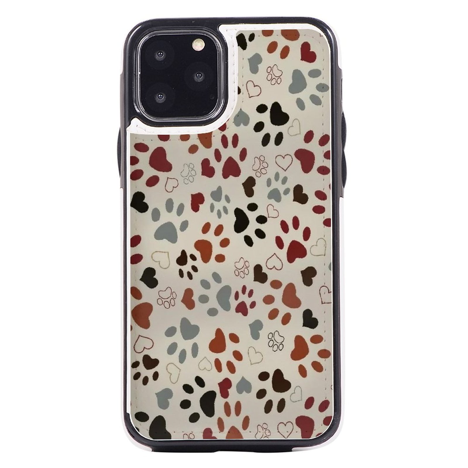 A Collection of Footprints And A Dog Paw Print Leather Wallet Case for ...