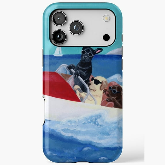 A Cool Summer Labradors Themed Cute Dog Graphic iPhone 11 through 17 ...