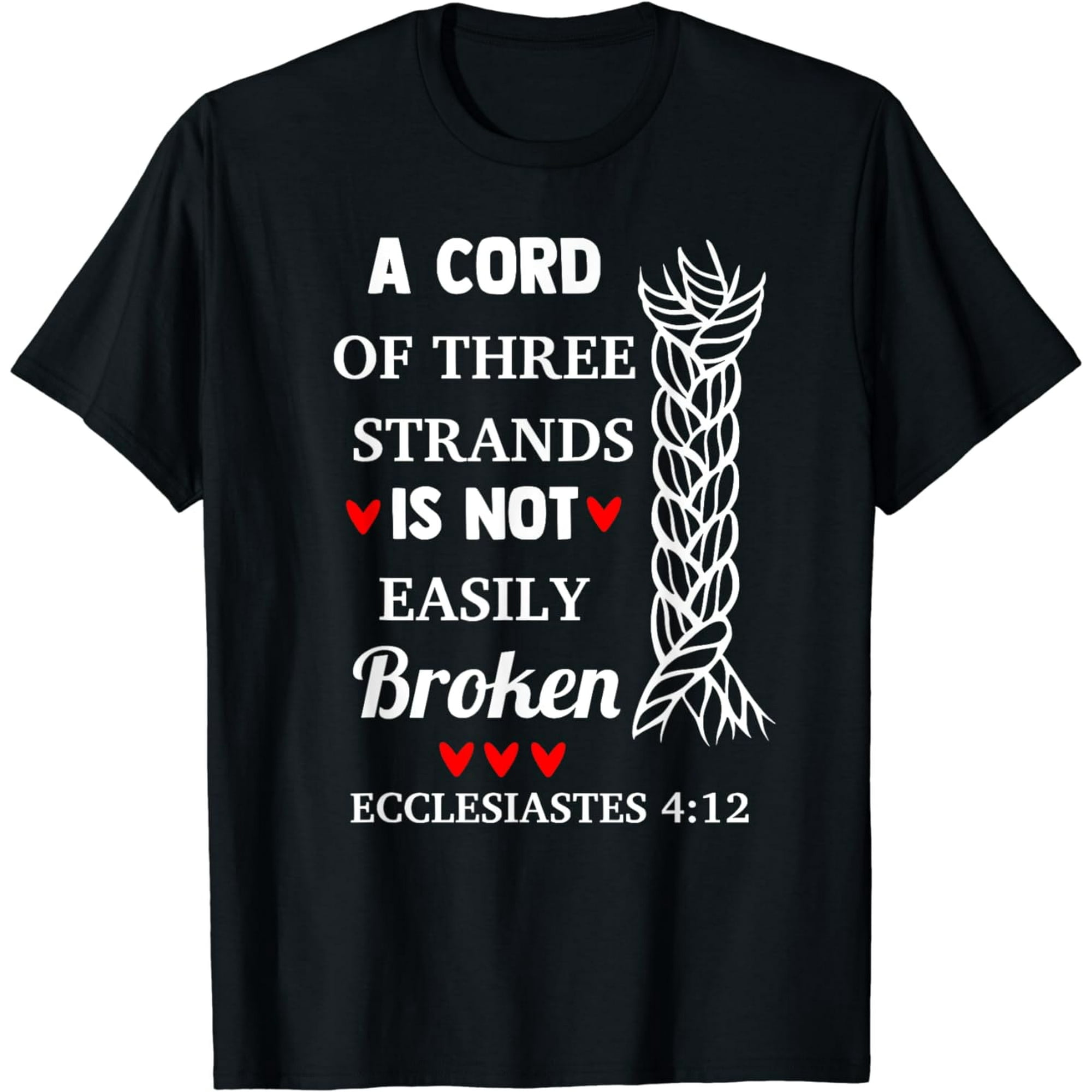 A Cord of Three Strands Braid Christian Faith Unisex Short Sleeve T ...