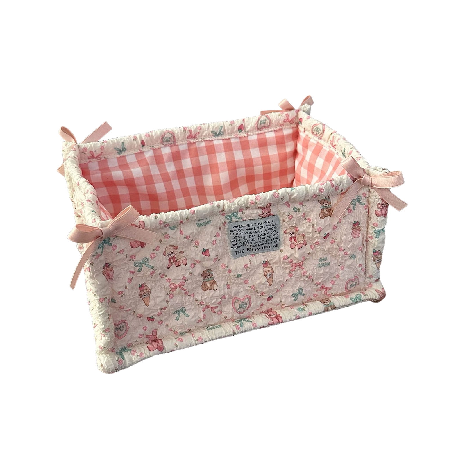 A Portable Design Allows Easy Repositioning This Cotton Desktop Storage ...