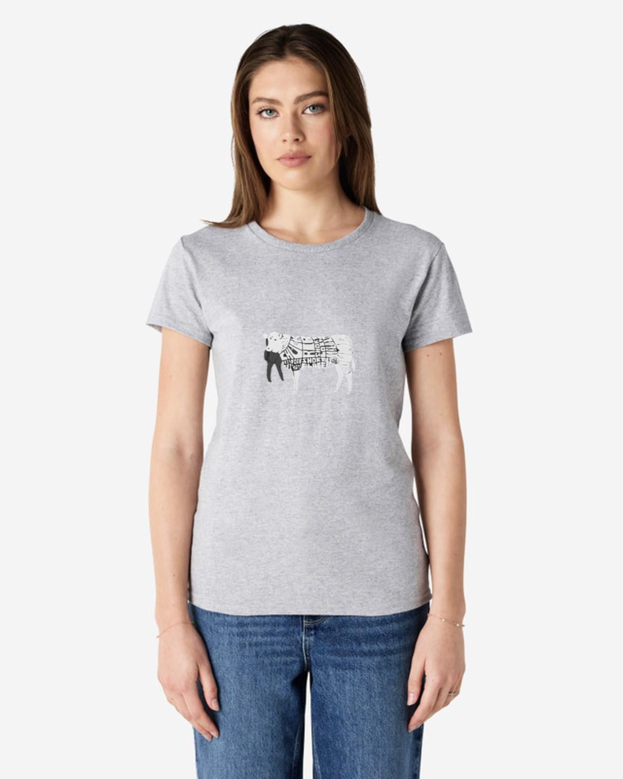 A Cow Meat Parts BBQ Beef Cuts Chart for Barbecue Lovers T-Shirt Unisex ...