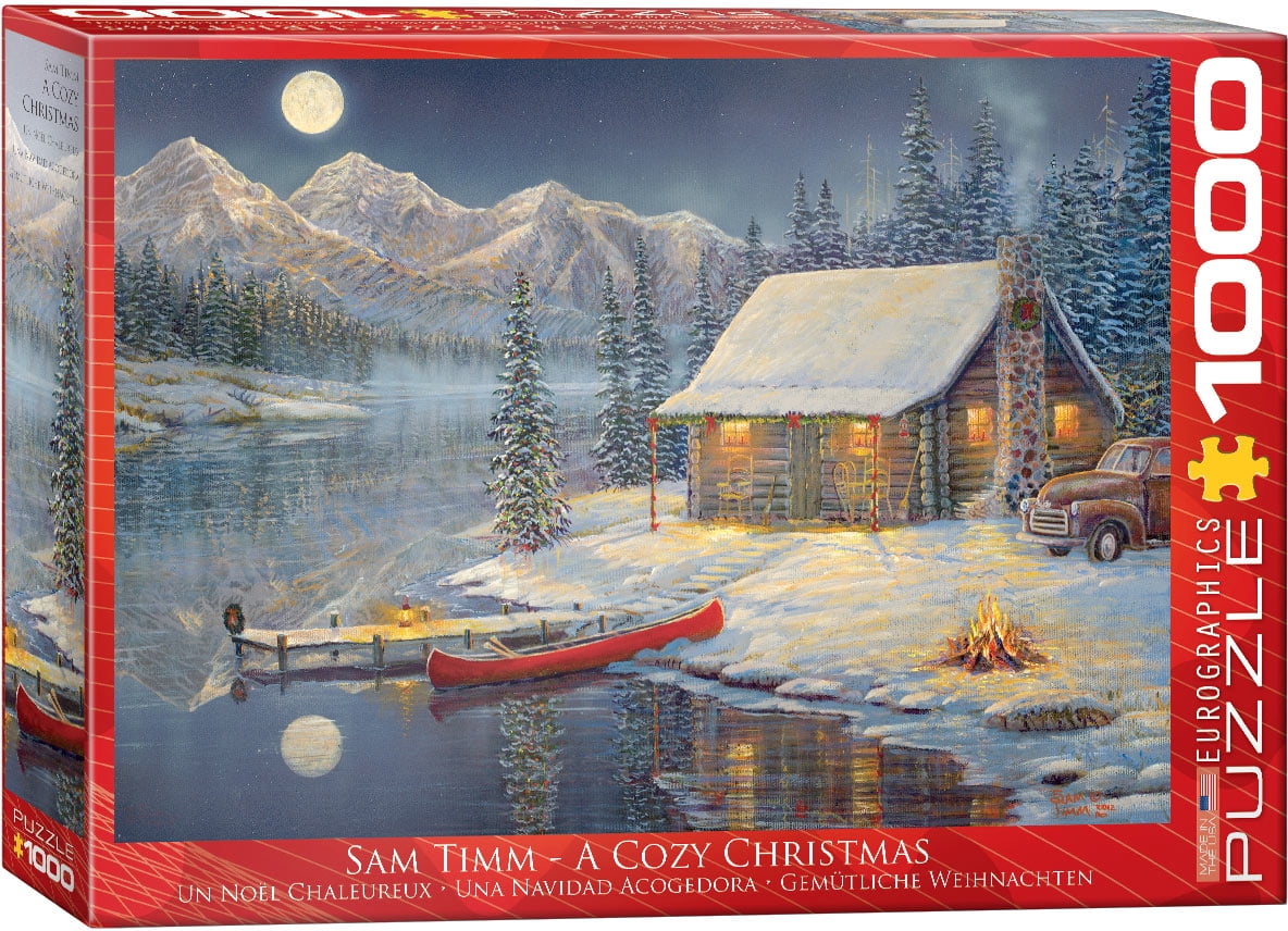 A Cozy Christmas by Sam Timm 1000-Piece Puzzle - Walmart.com