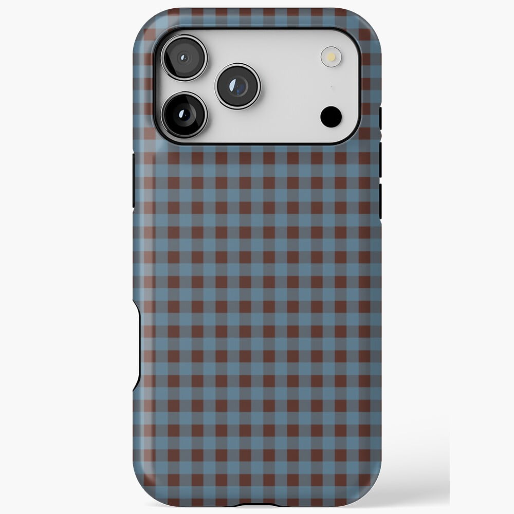 A Cozy Gingham Plaid Eclectic Checkered Pattern iPhone 11 through 17 ...