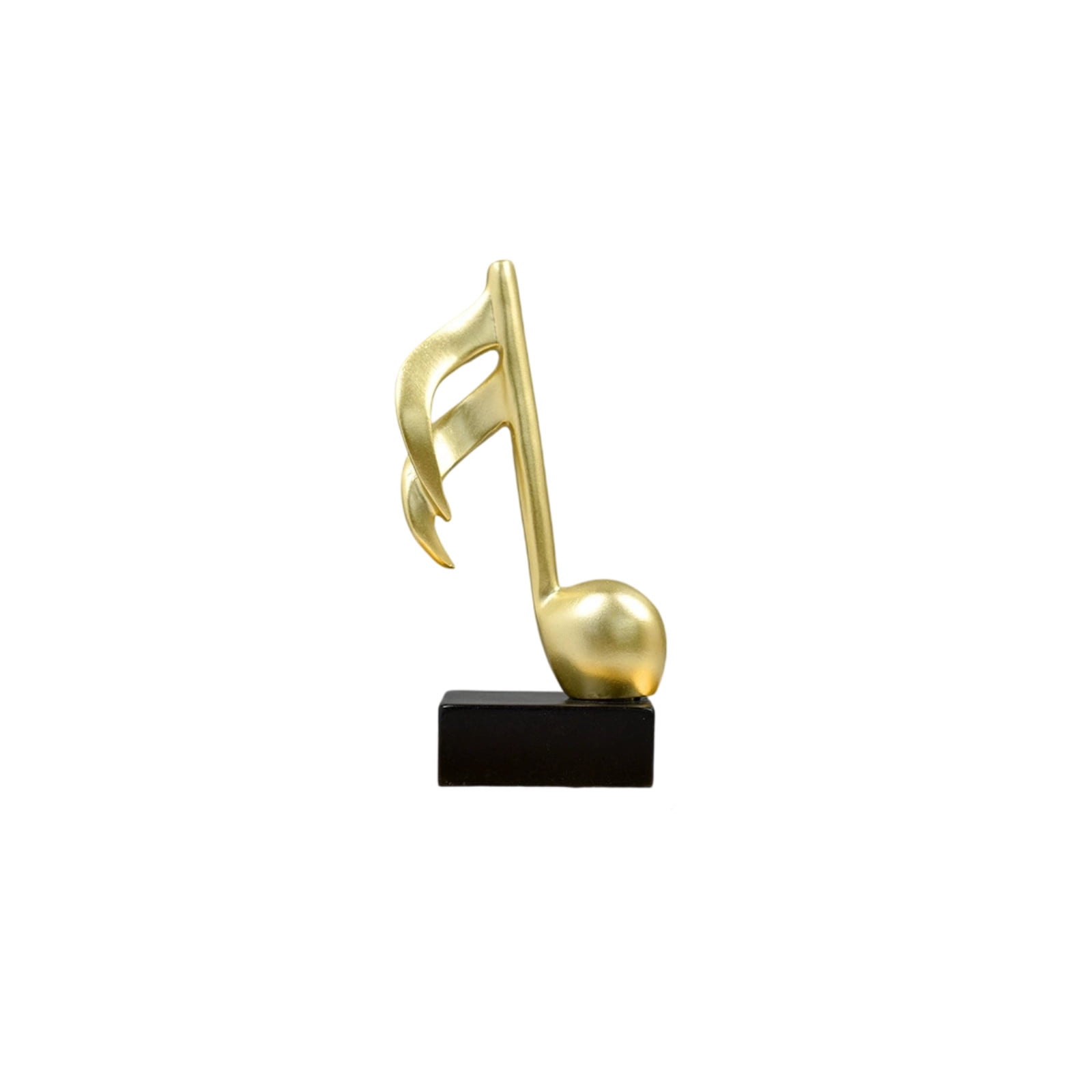 A Creative Resin Music Note Ornament Set Home Decor Golden Musical Note ...