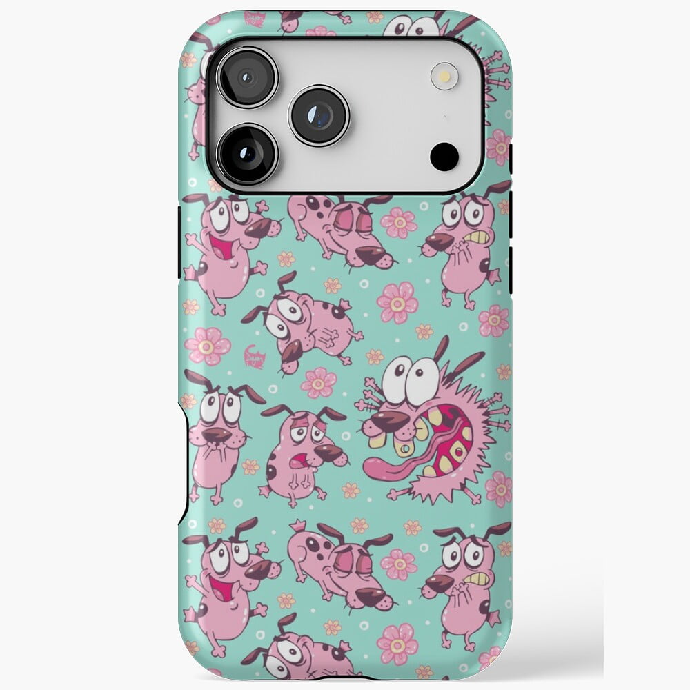 A Creepy Cartoon Dog Inspired Emote Themed Art iPhone 11 through 17 Pro ...