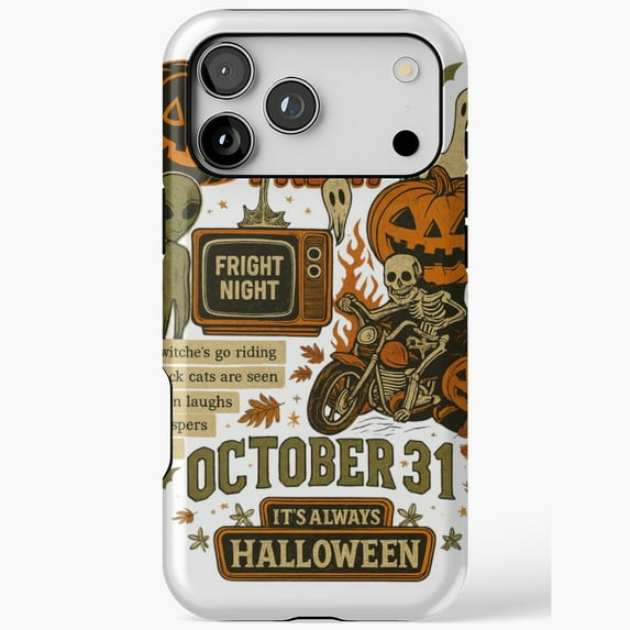 A Creepy Halloween Collage with Ghosts and Ghouls Case for iPhone 11 to ...