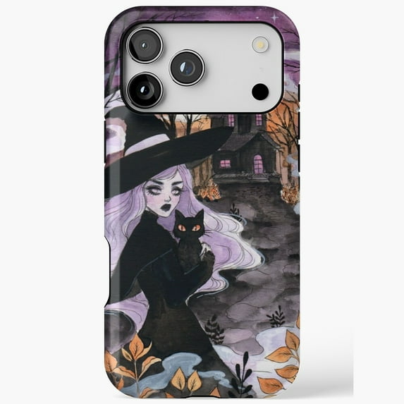 A Creepy and Eerie Haunted House Illustration iPhone 11 through 17 Pro ...