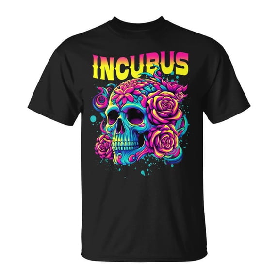 A Crow Left Skull Morning And Flower Incubus View T-Shirt - Walmart.com