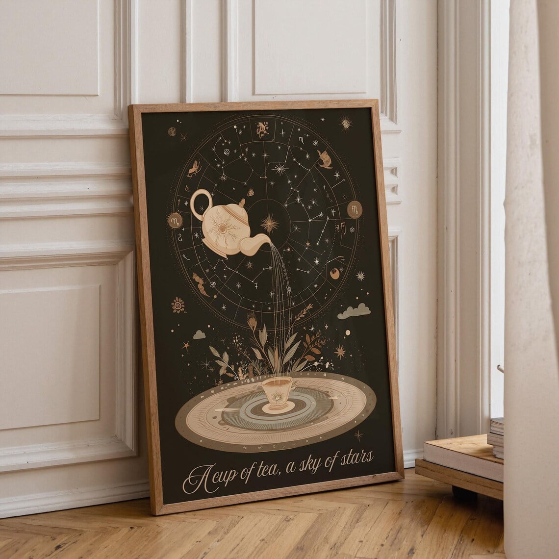 A Cup of Tea A Sky of Stars Celestial Astrology Quote Wall Art Zodiac ...