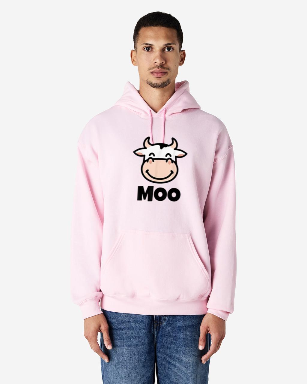 A Cute And Simple MOO Themed Design For A Cow Lover Hoodie Shirt, for ...