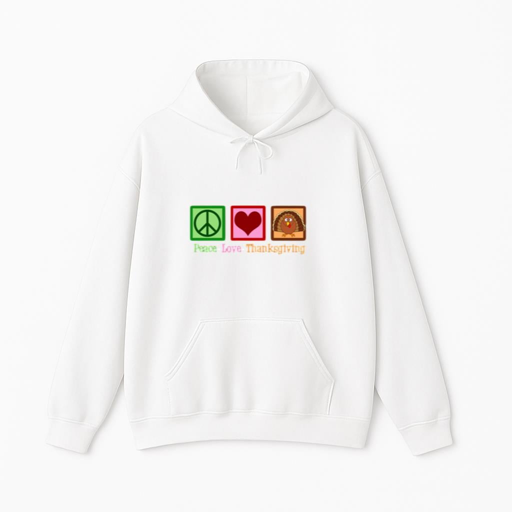 A Cute Fall Turkey Graphic For A Peace Love Thanksgiving Themed ...