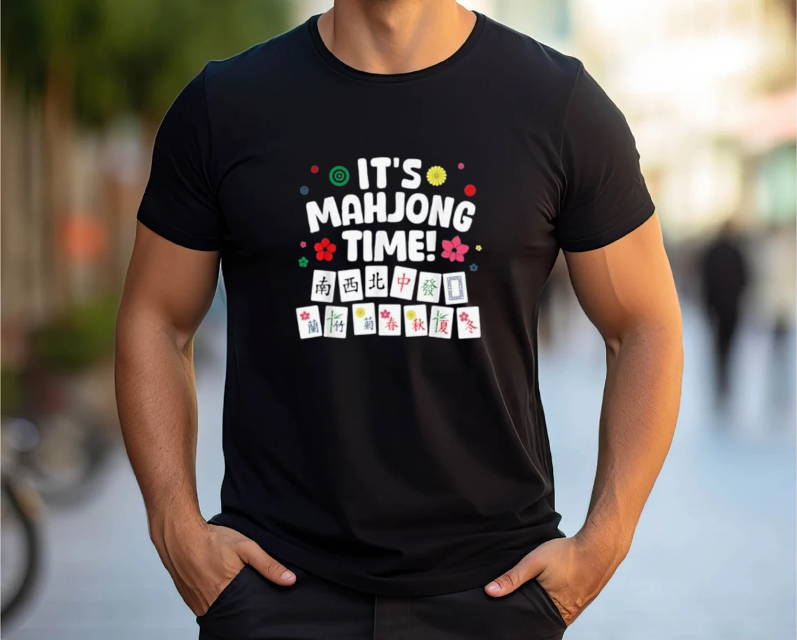 A Cute Graphic Design For A Mahjong Player And Board Game Fan Unisex T ...