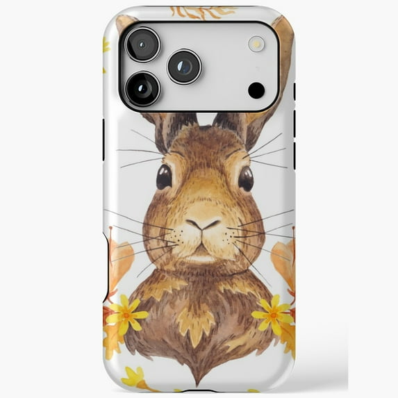 A Cute Little Bunny Rabbit for the Autumn Season iPhone 11 through 17 ...