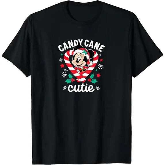 A Cute Mouse with a Holiday Candy Cane A Festive Cutie Unisex T-Shirt ...
