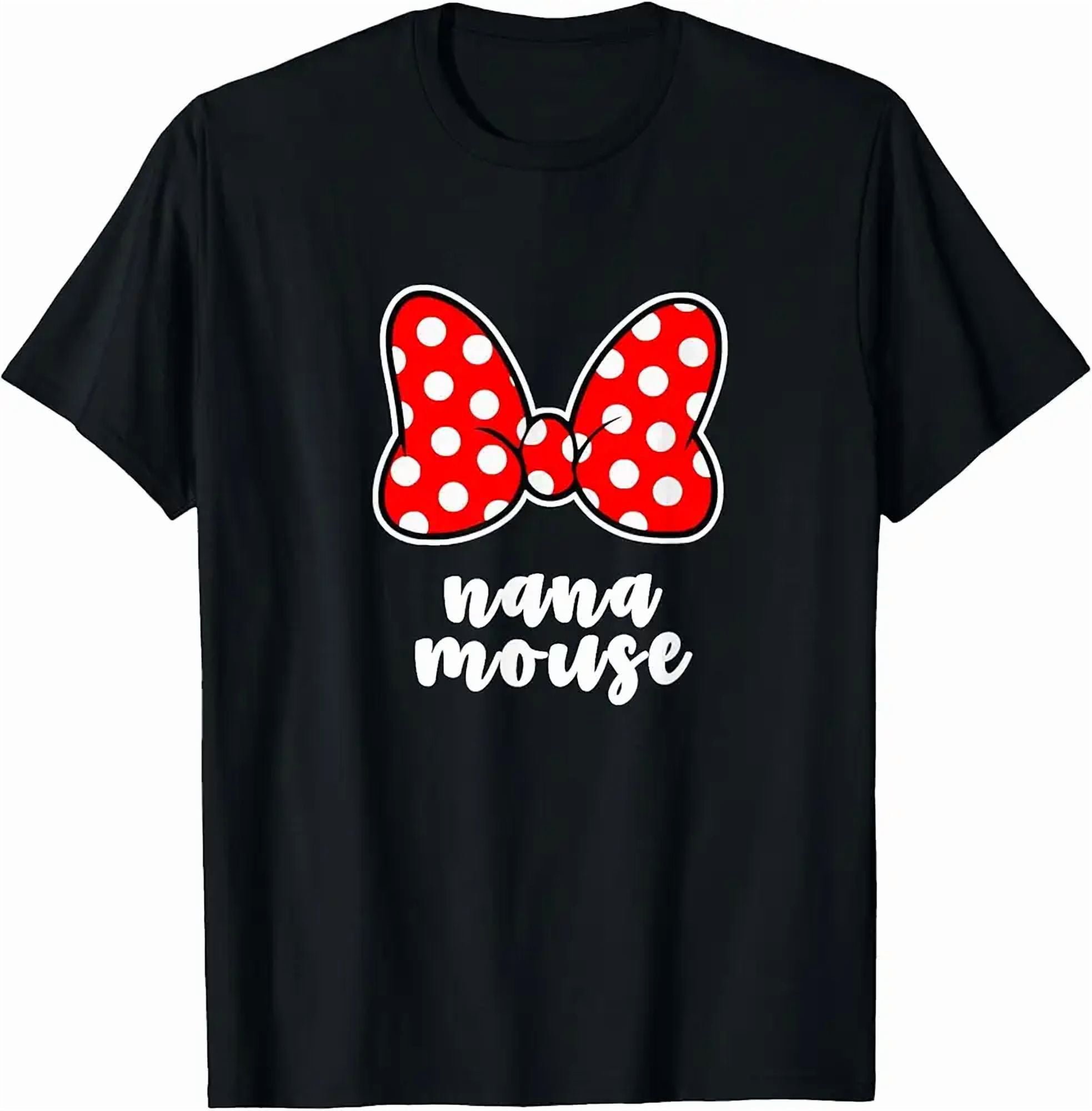 A Cute Nana Mouse with a Bow A Fun Family Vacation Themed Unisex T ...