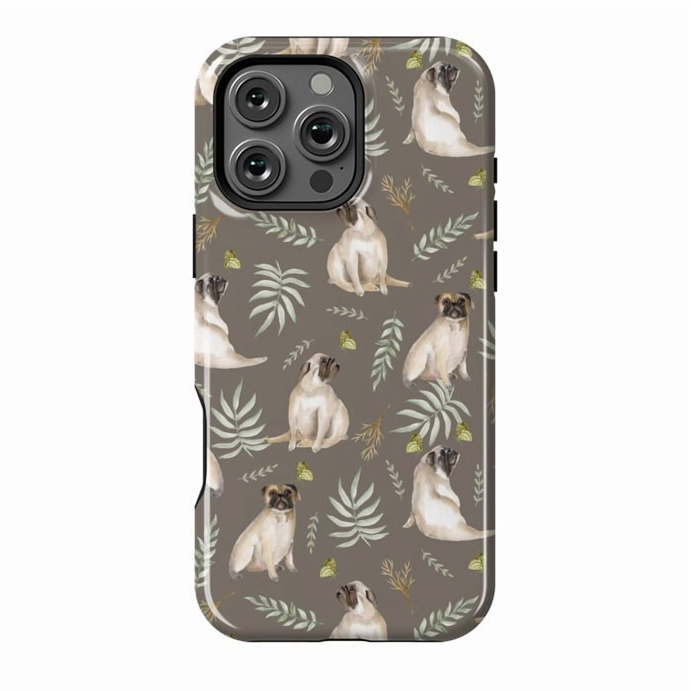 A Cute Pugs Themed Adorable And Wrinkly Dog Breed Tough Case for iPhone 11-17 - Walmart.com