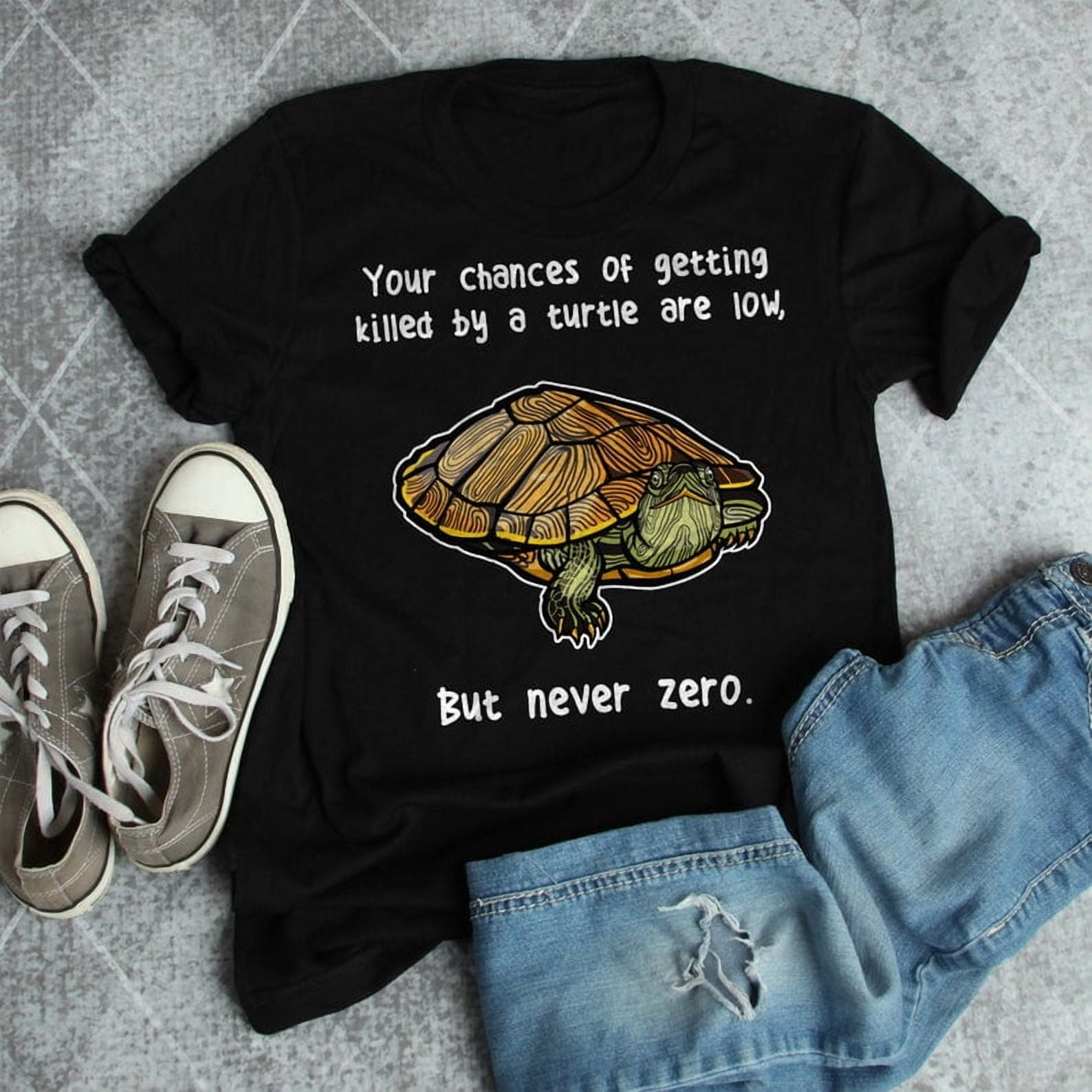 A Cute Red Eared Slider Turtle Themed Pet Reptile Unisex T-Shirt up to ...