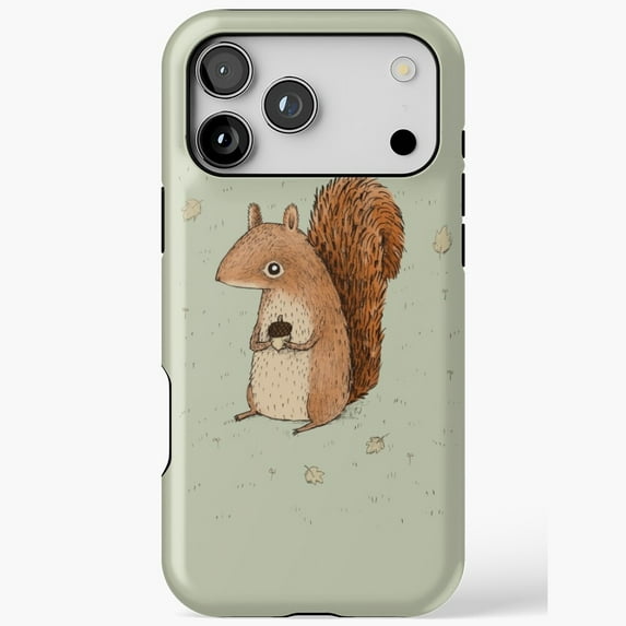 A Cute Squirrel Character Named Sarah Themed Art iPhone 11 through 17 ...