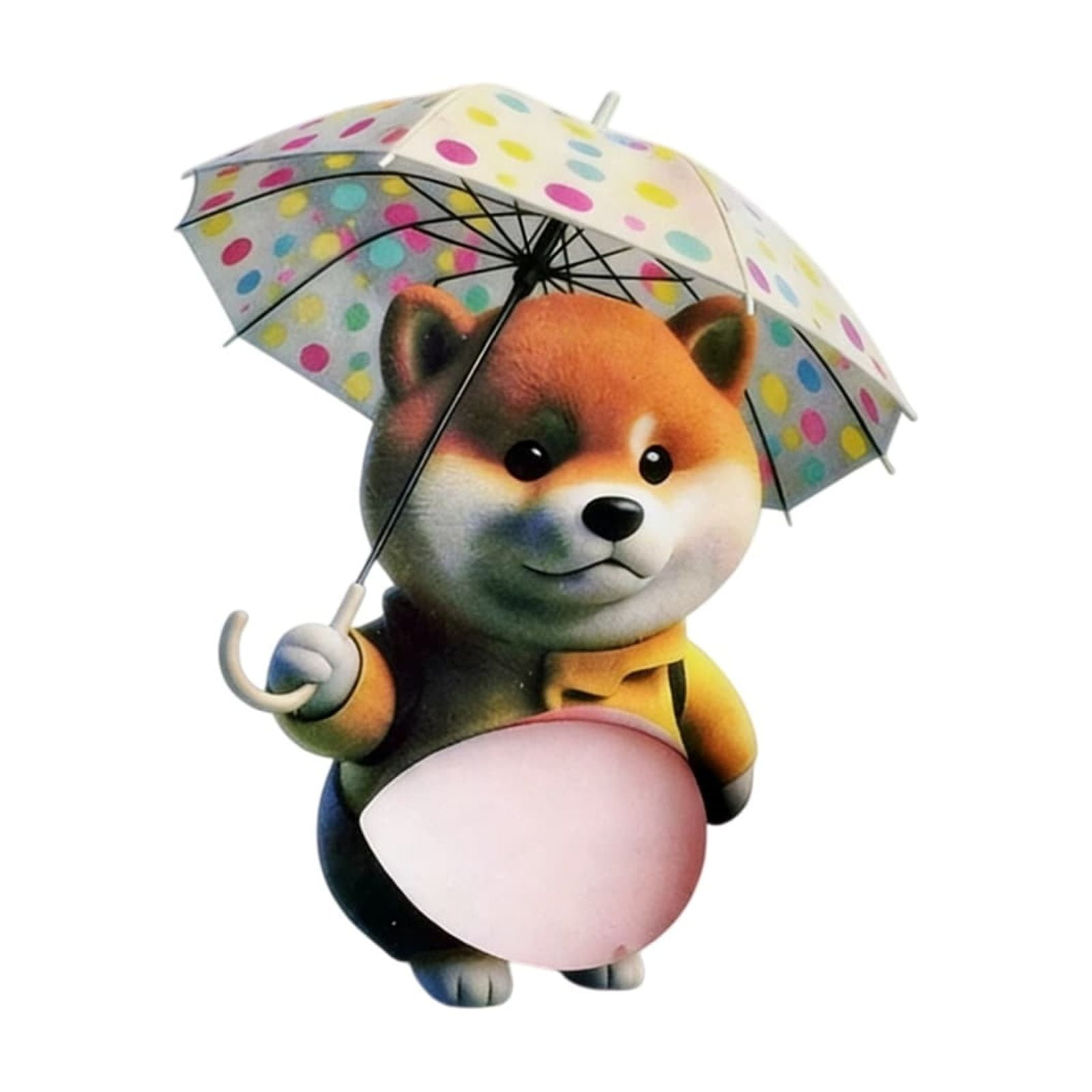 A Cute Stress-relief Toy of A Shiba Inu with A Squeezable Belly Doubles ...