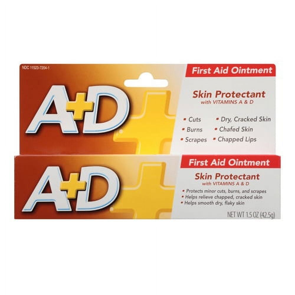 A+D First Aid Skin Protectant Ointment, Diaper Rash Treatment ...