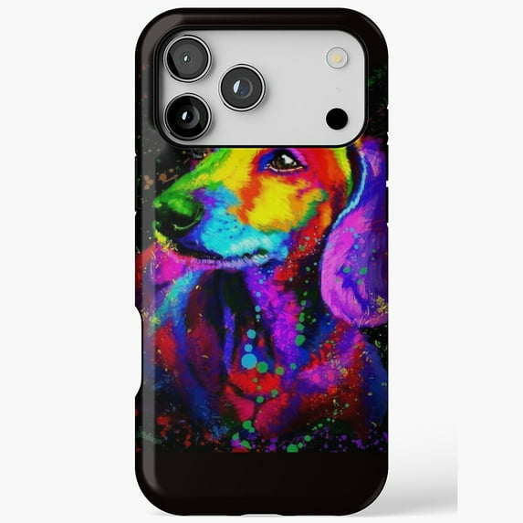 A Dachshund Dog Pop Art Themed Colorful Graphic iPhone 11 through 17 ...