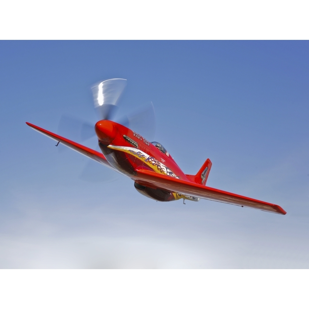 A Dago Red P-51G Mustang in flight Poster Print (16 x 12) - Walmart.com