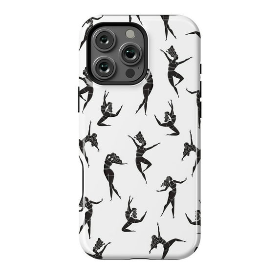 A Dance Girl Pattern In Black And White Themed Tough Case for iPhone 11 ...